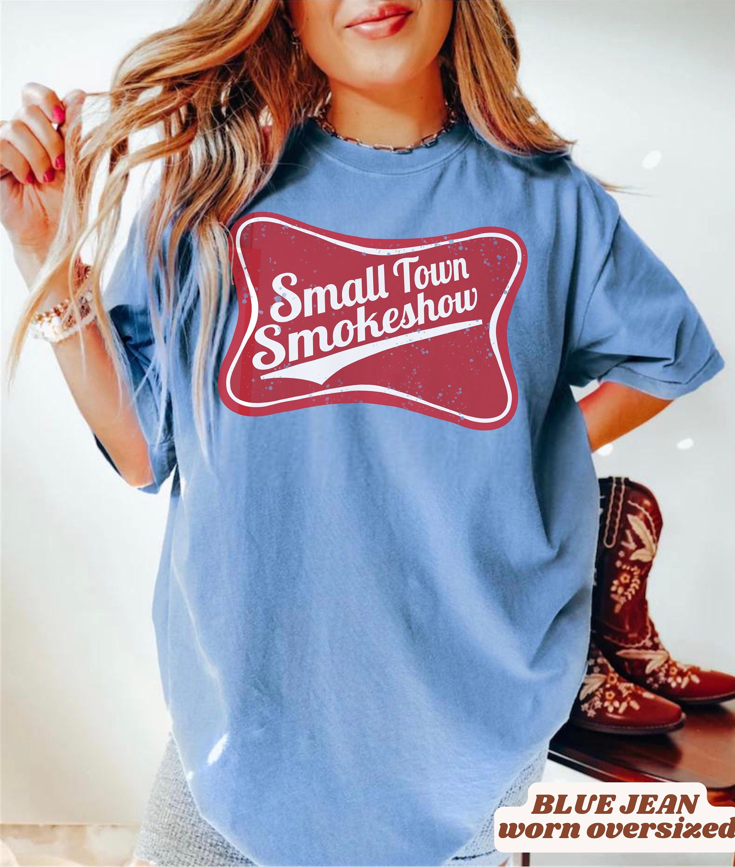 Small Town Smokeshow Shirt Comfort Colors Retro Smokeshow Retro Western ...