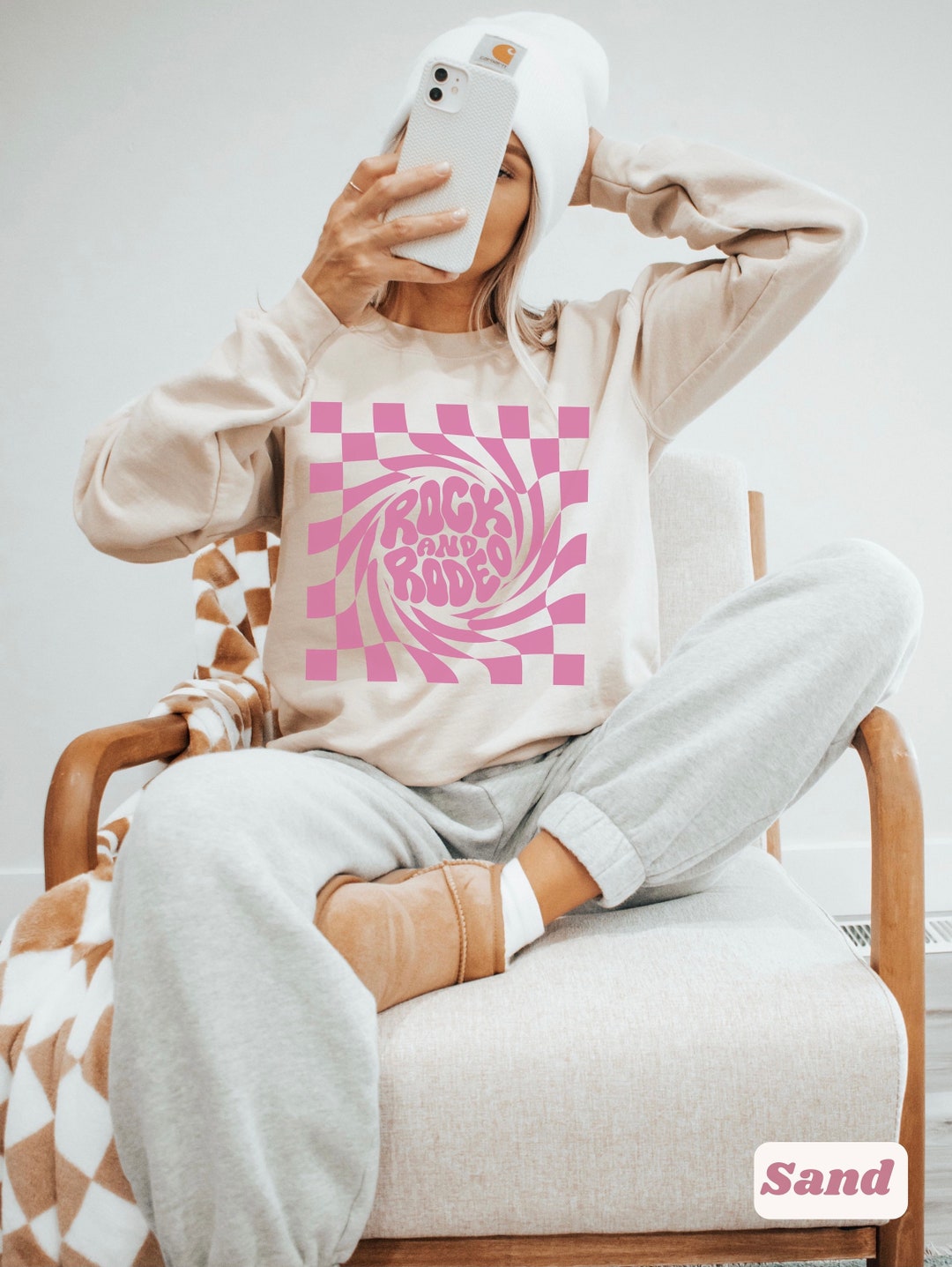 Preppy Rodeo Sweatshirt Retro Western Graphic Shirt Smokeshow Crewneck ...