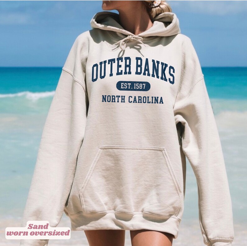 Varsity Outer Banks Hoodie Coconut Girl Hoodie VSCO Girl Preppy Clothes ...