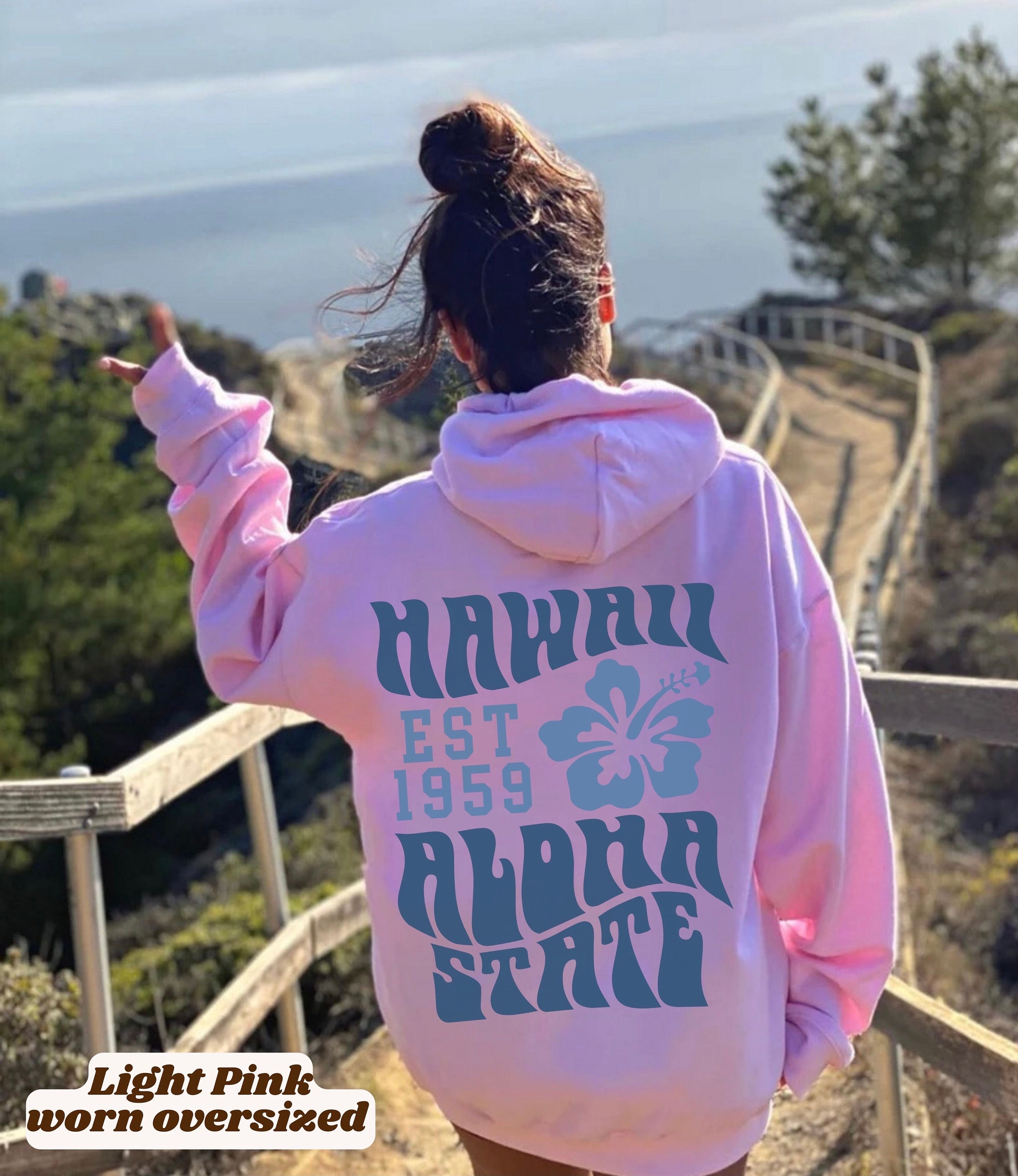 Hawaii Hoodie Coconut Girl VSCO Girl Preppy Clothes Aloha Hoodie Beachy ...