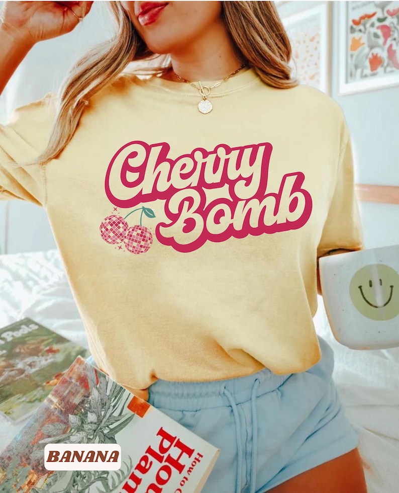 Cherry Bomb Shirt Cherries Tshirt Cherry Tee Cute Cherry Comfort Colors ...