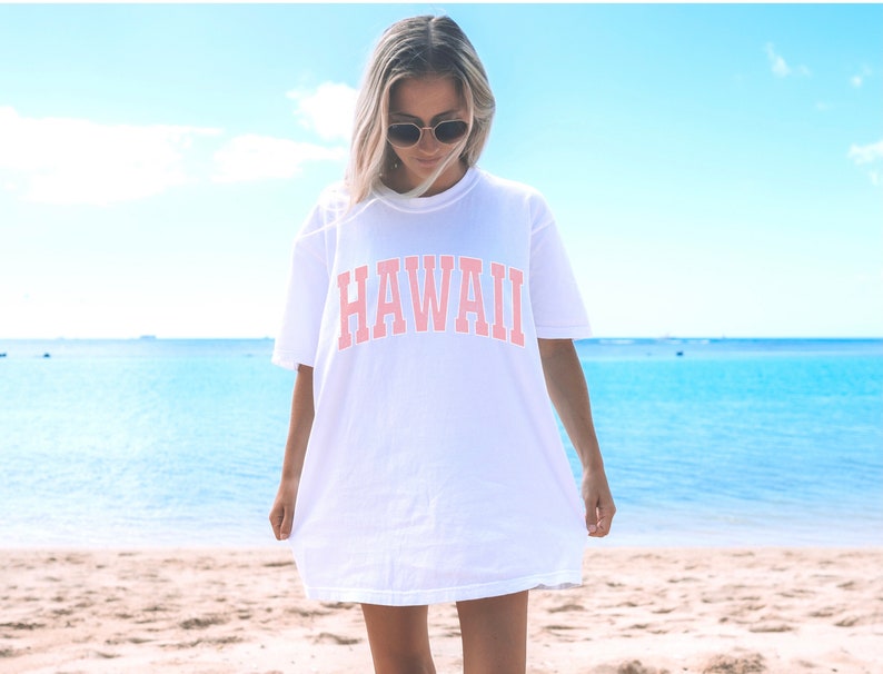 Comfort Colors Hawaii Tee Sunkissed Coconut Girl Aloha Surf Beachy ...