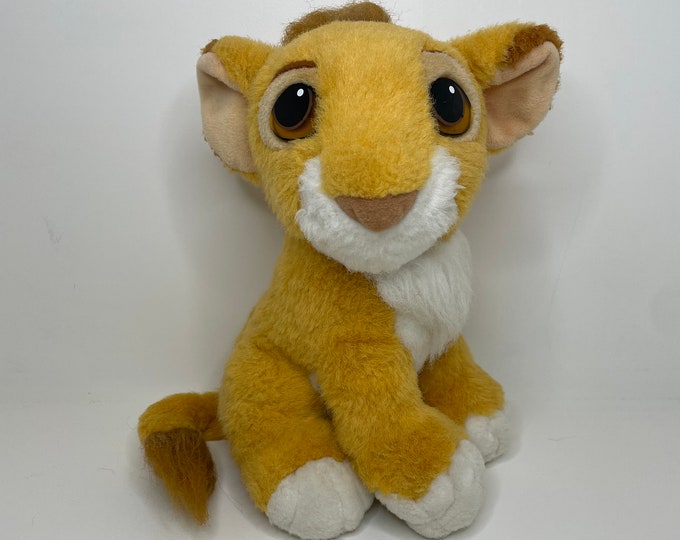 Vintage the Lion King Simba Cub Plush - Etsy
