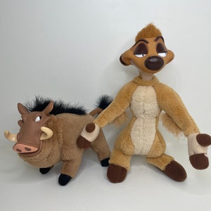 Vintage Disney the Lion King Timon & Pumba Plush Dolls - Etsy