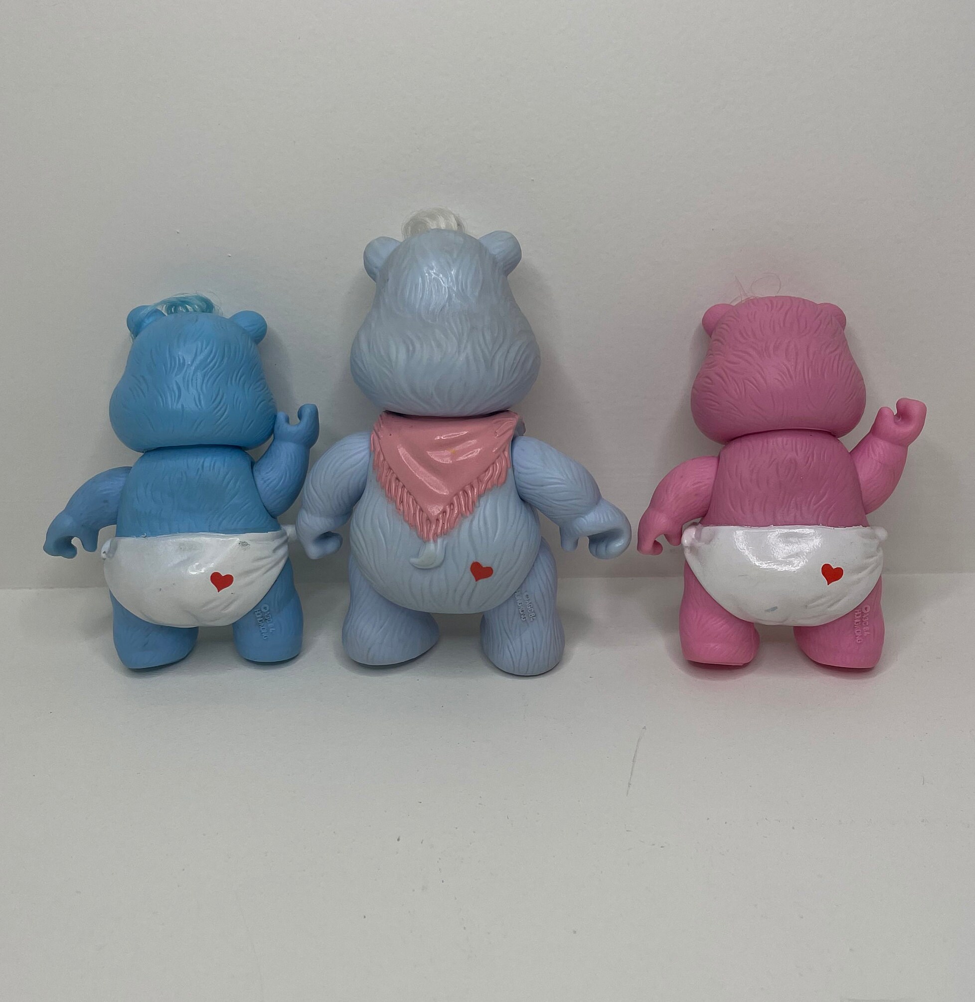 Rare Vintage Care Bears Grams Bear and Baby Hugs & Tugs Posable Figures ...