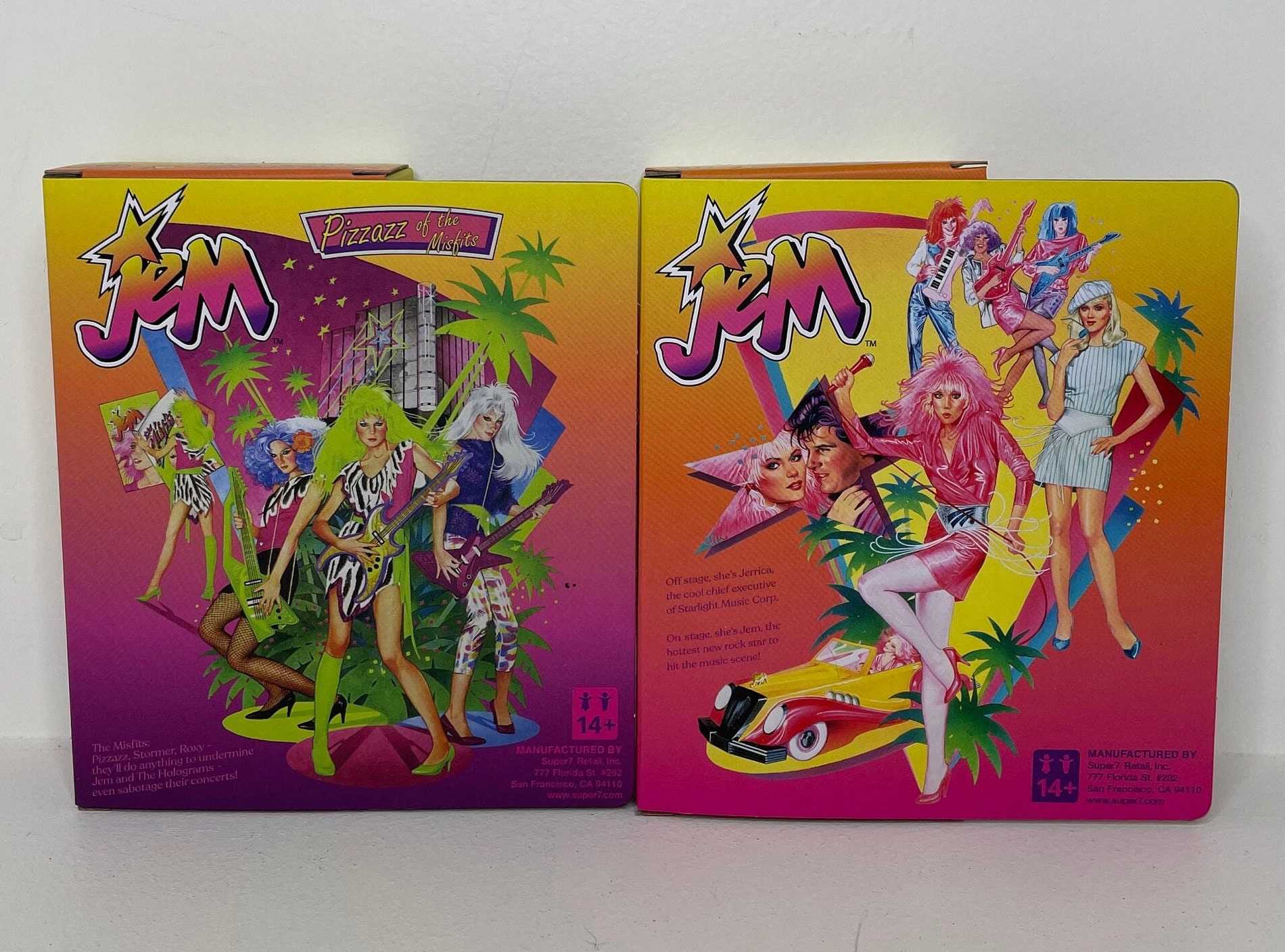 Jem and the Holograms Jem & Pizzaz Reaction Action Figures SDCC ...