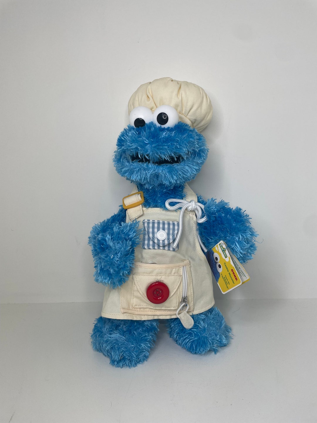 Sesame Street Cookie Monster Chef Plush NWT - Etsy Canada