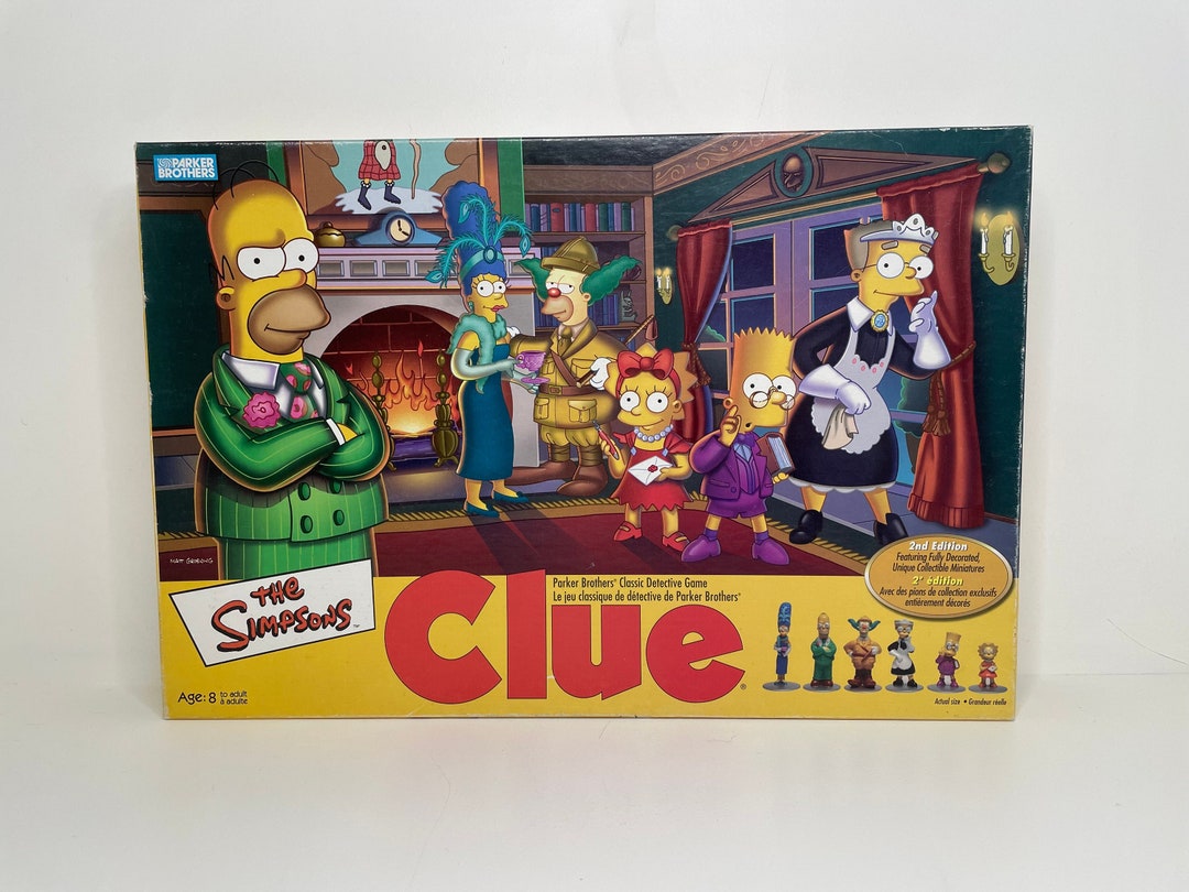 Vintage the Simpsons Clue Board Game - Etsy