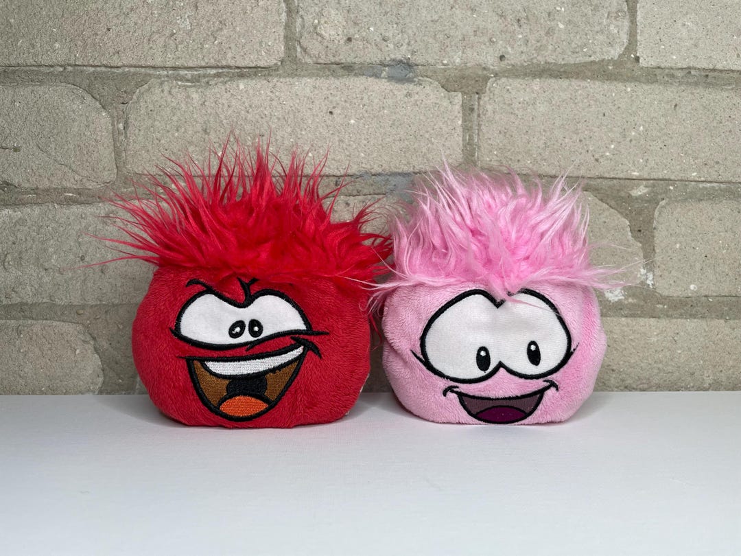 Rare Club Penguin Series 5 Red & Pink Puffle Plushies - Etsy