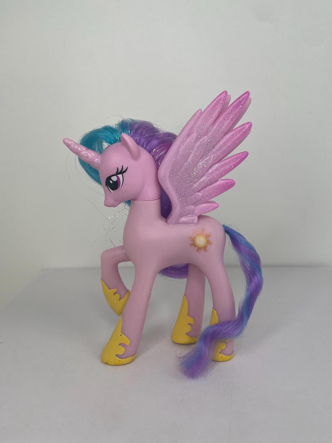 My Little Pony G4 Pink Princess Celestia Toy Figure With Tinsel Hair - Etsy