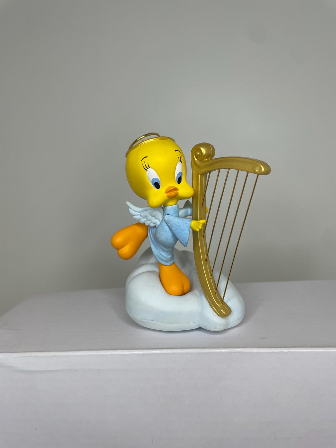 Vintage Looney Tunes Tweety Plays an Angel Christmas Ornament - Etsy