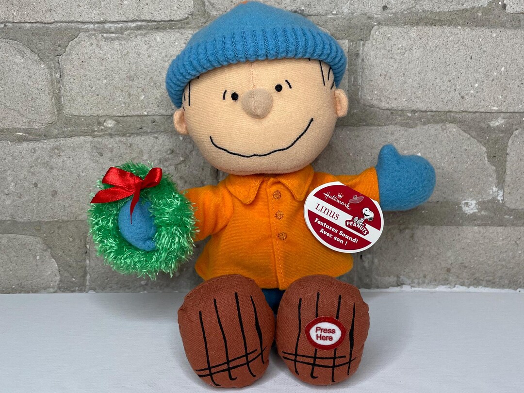 Peanut's Charlie Brown Linus Talking Holiday Plush With Tag - Etsy