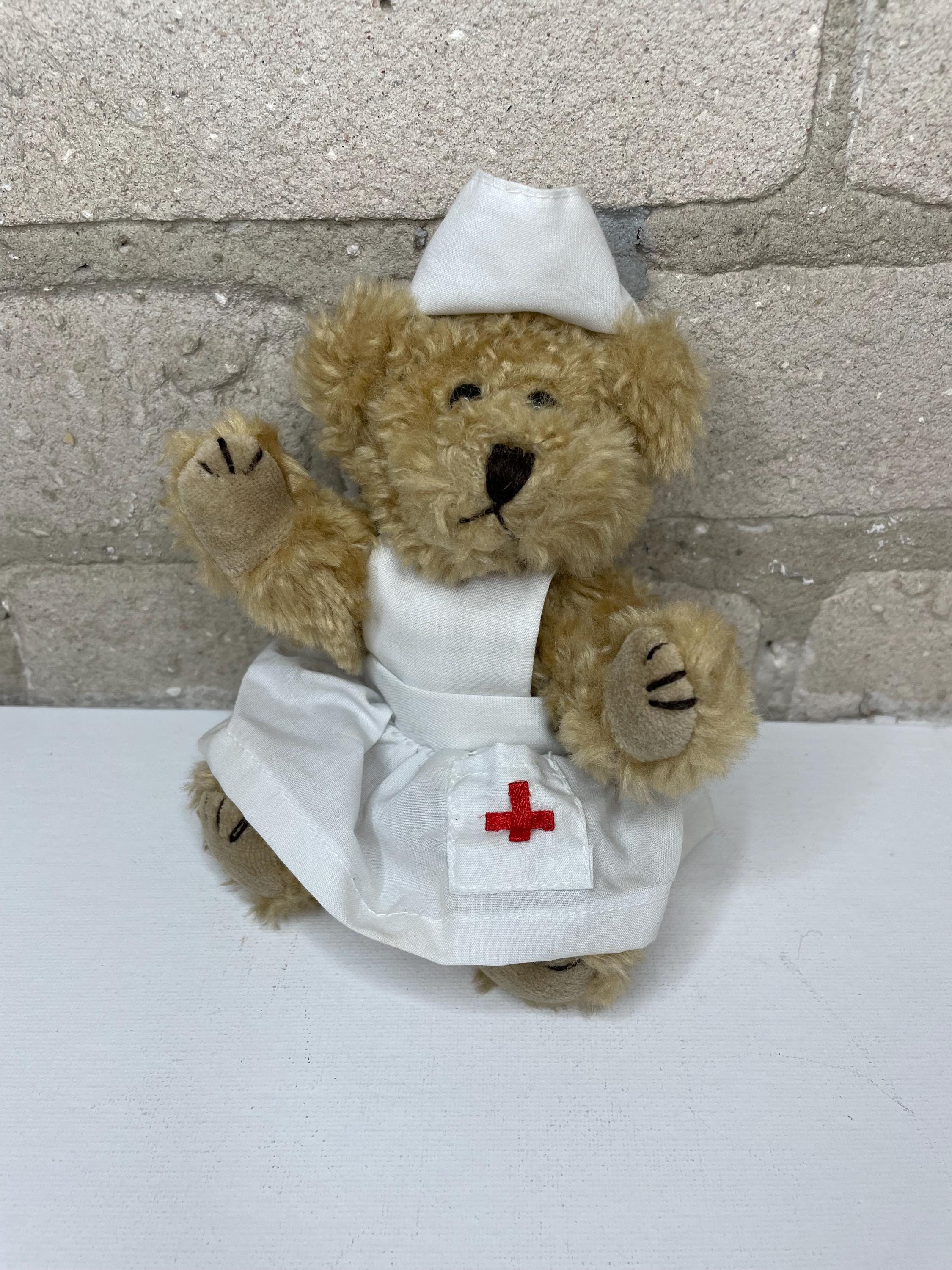 Vintage Nurse Bear Plush - Etsy