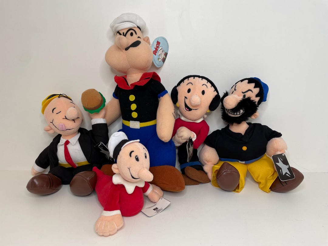 Vintage Popeye Plush Lot - Etsy