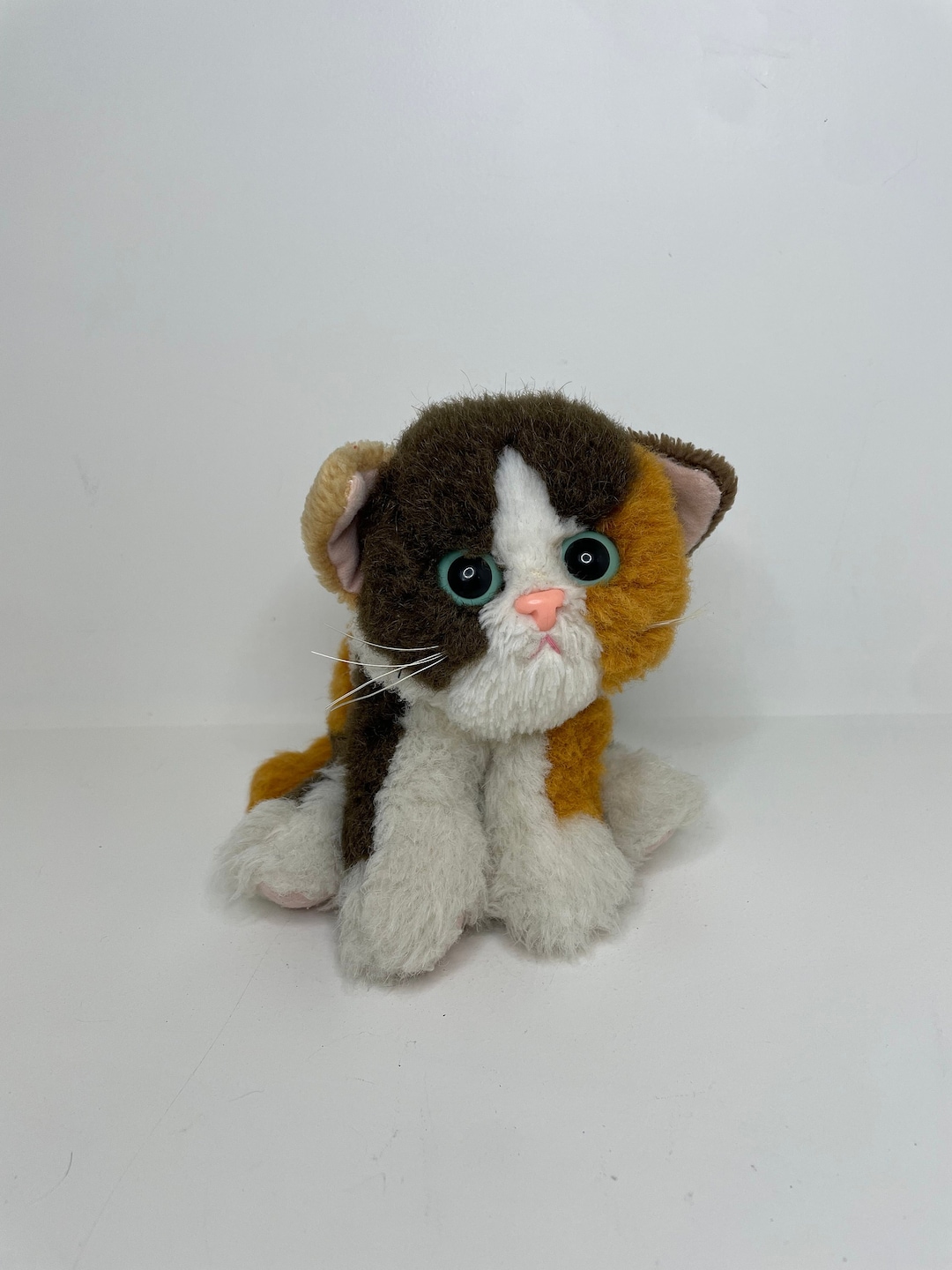 Rare Vintage Kitty Kitty Baby Kittens Purring Plush Calico - Etsy