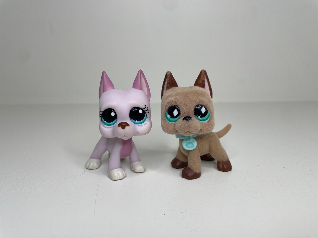 Littlest Pet Shop Great Dane Dog Figures - Etsy