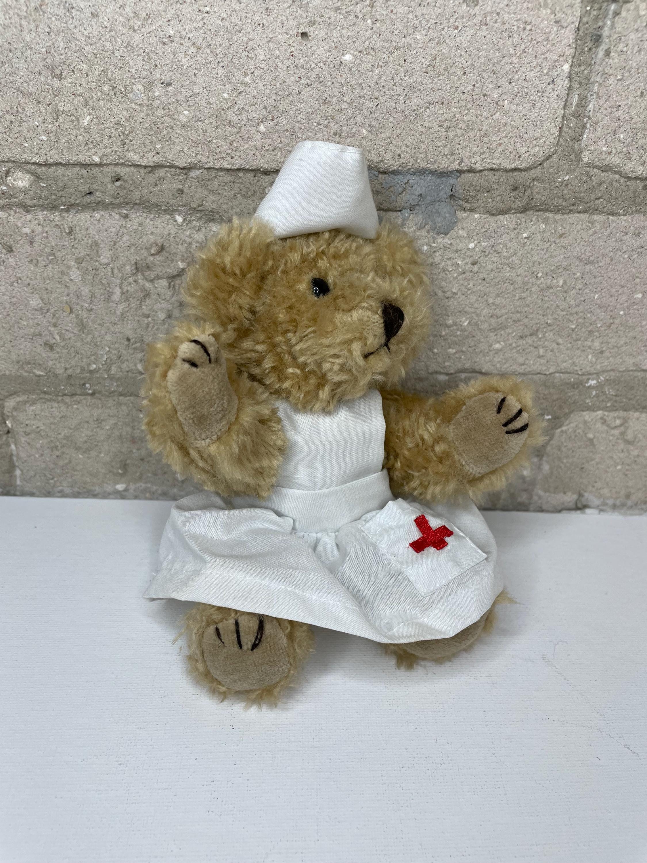 Vintage Nurse Bear Plush - Etsy