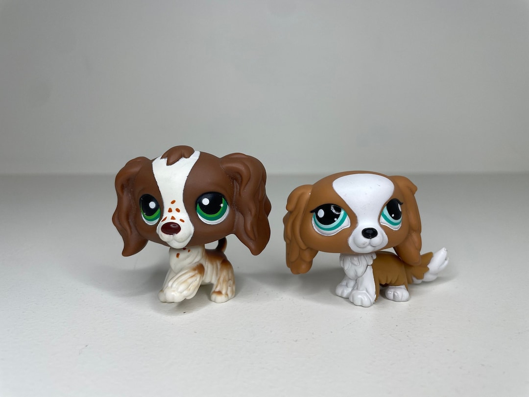 Littlest Pet Shop King Charles Spaniel & Cocker Spaniel Dog Figures - Etsy