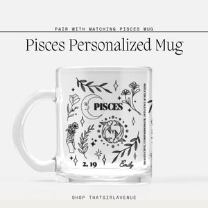 Pisces Zodiac Journal Personalized Journal for Women Personalised Diary ...