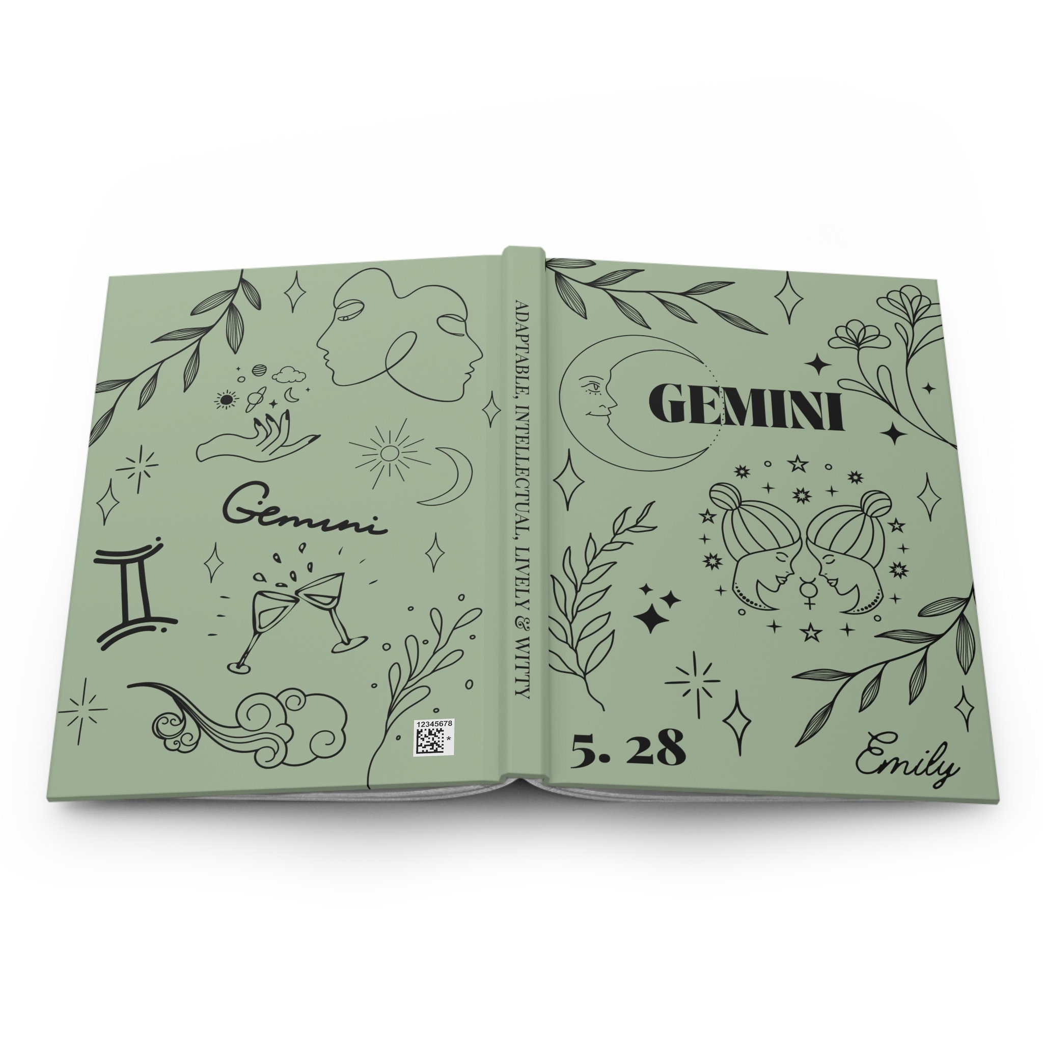 Gemini Journal Zodiac Journal Personalized Notebook for - Etsy