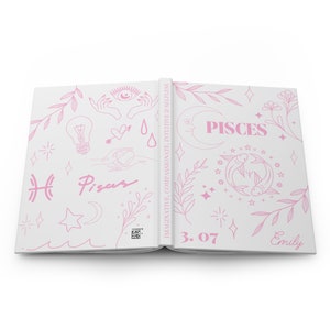 Pisces Zodiac Journal Personalized Journal for Women Personalised Diary ...