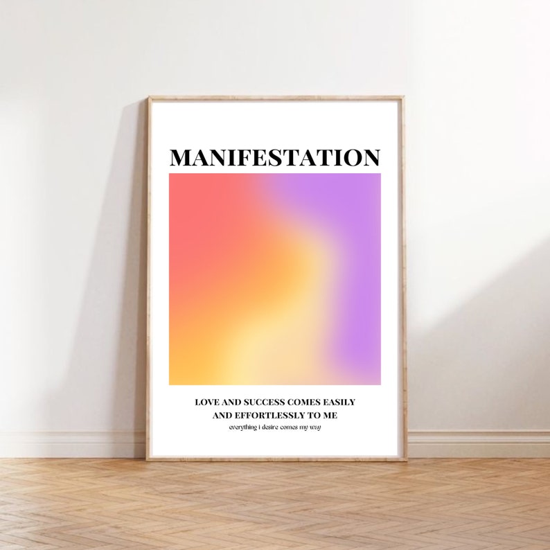 Manifestation Digital Art Print Manifestation Wall Art Affirmation Wall ...