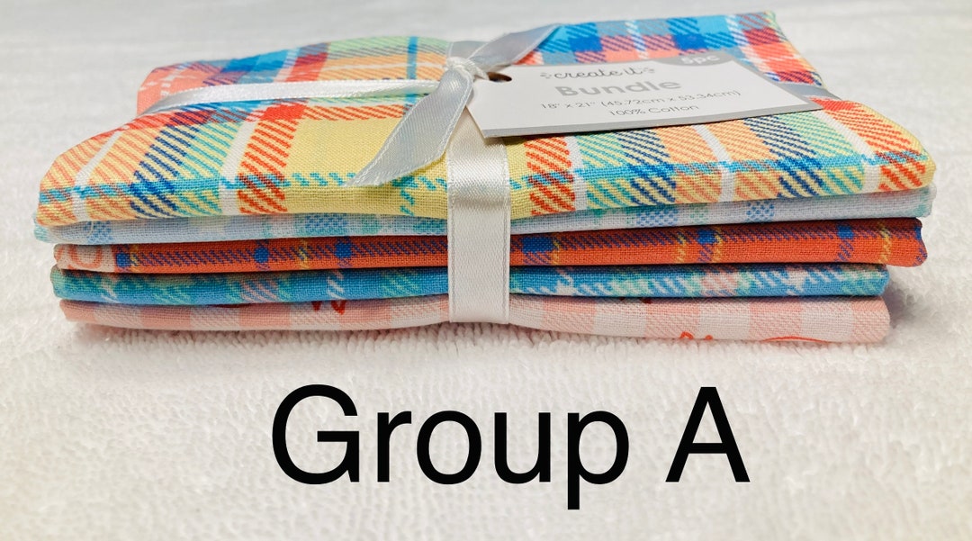 Create It 5pc Fat Quarter Bundle - PLAID HAPPY - Etsy