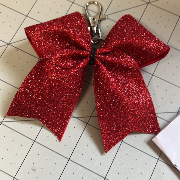 Cheer Bow Key Chain - Etsy