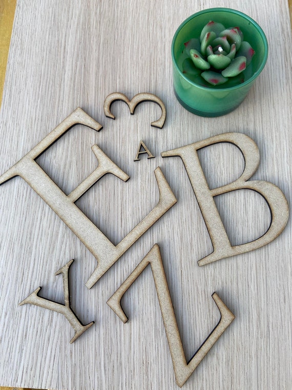 MDF Letters and Numbers in Calisto Font Wooden Letters for - Etsy Australia