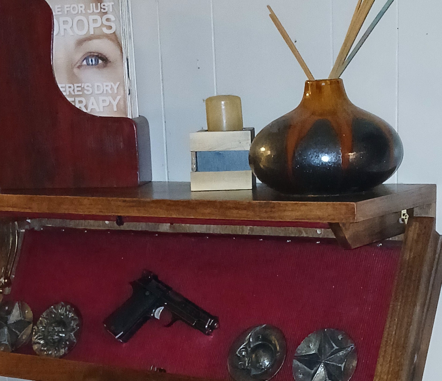 Flip Down Concealment Shelf/mantle - Etsy