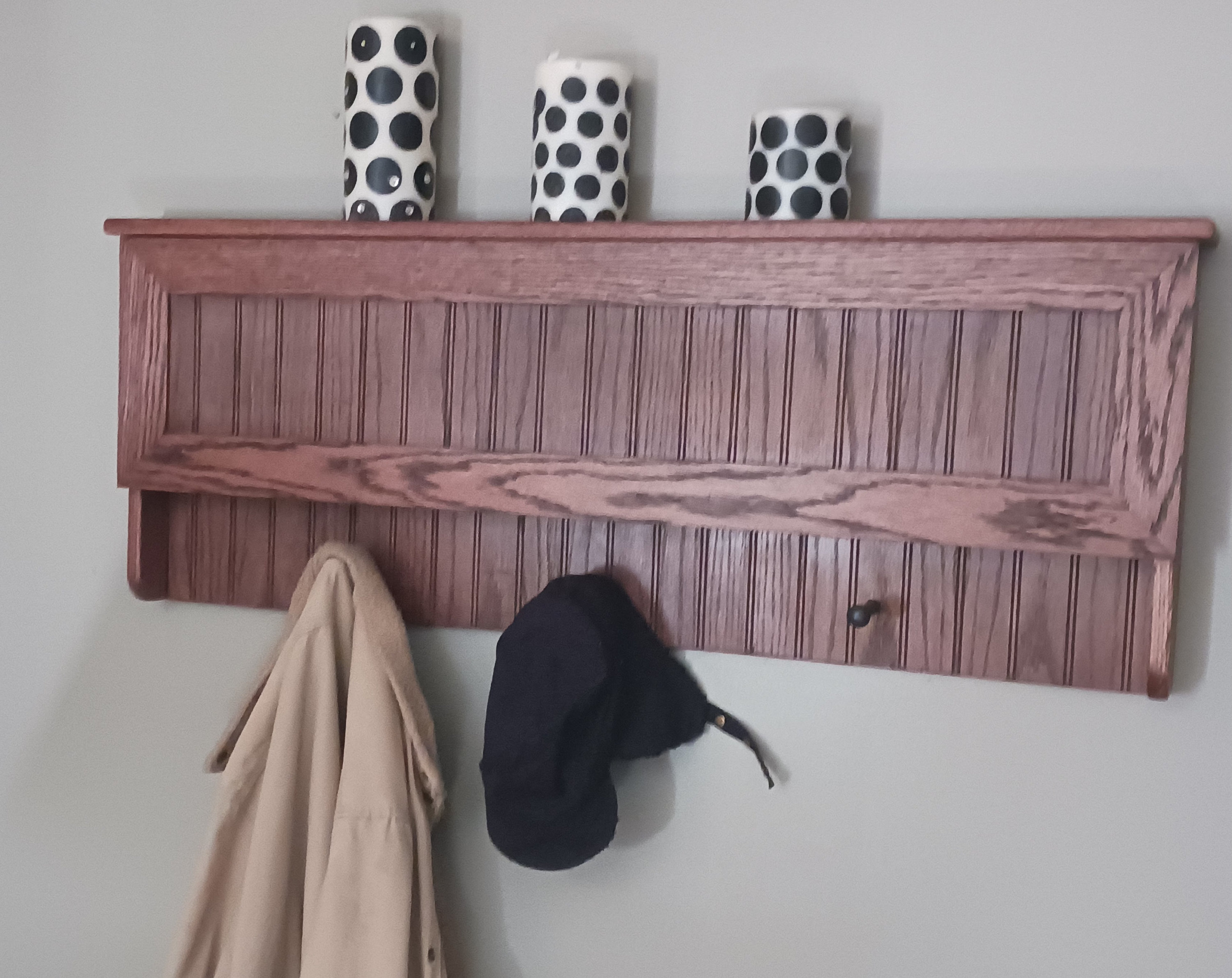 Handcrafted Wooden Concealment Coat Rack and Shelf With RFID Lock - Etsy