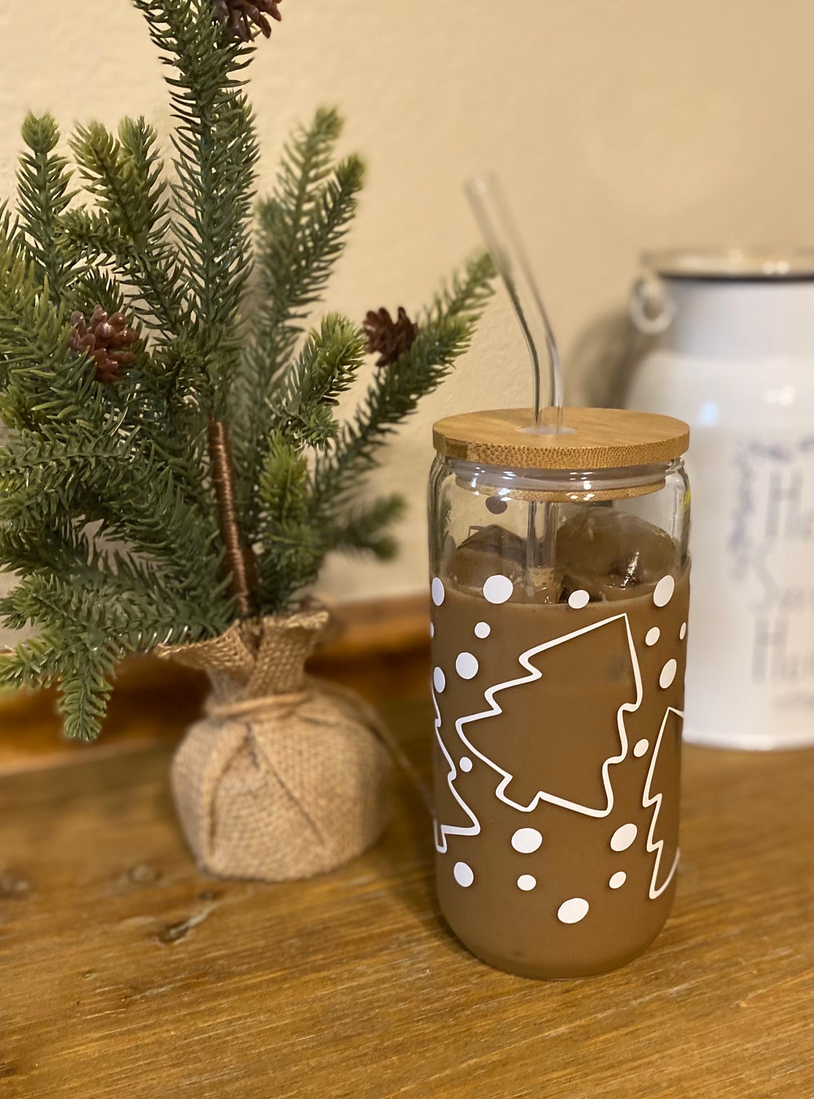 Glass Christmas Tree Cup - Etsy