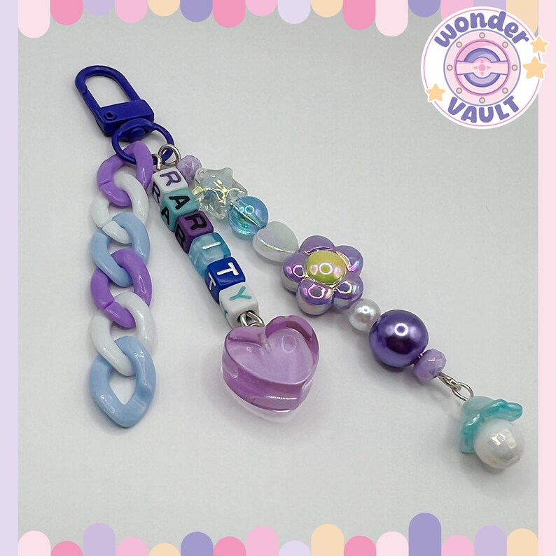 Keychain | Rarity | My Little Pony | MLP | Beads - Etsy