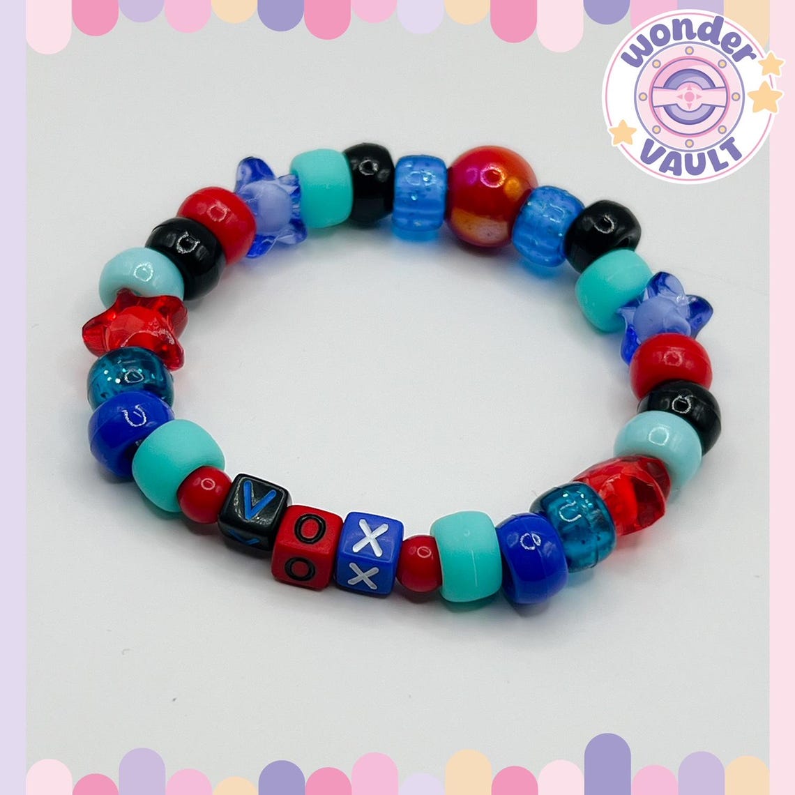 Kandi Bracelet | Vox | Hazbin Hotel | Beads - Etsy