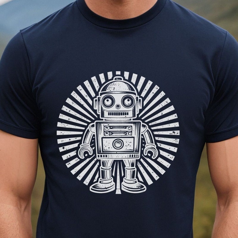 Robot T Shirt - Etsy
