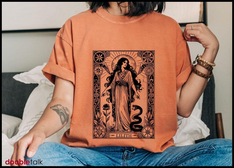 Lilith Gothic Tshirt Dark Mythology Feminine Empowerment Spiritual ...