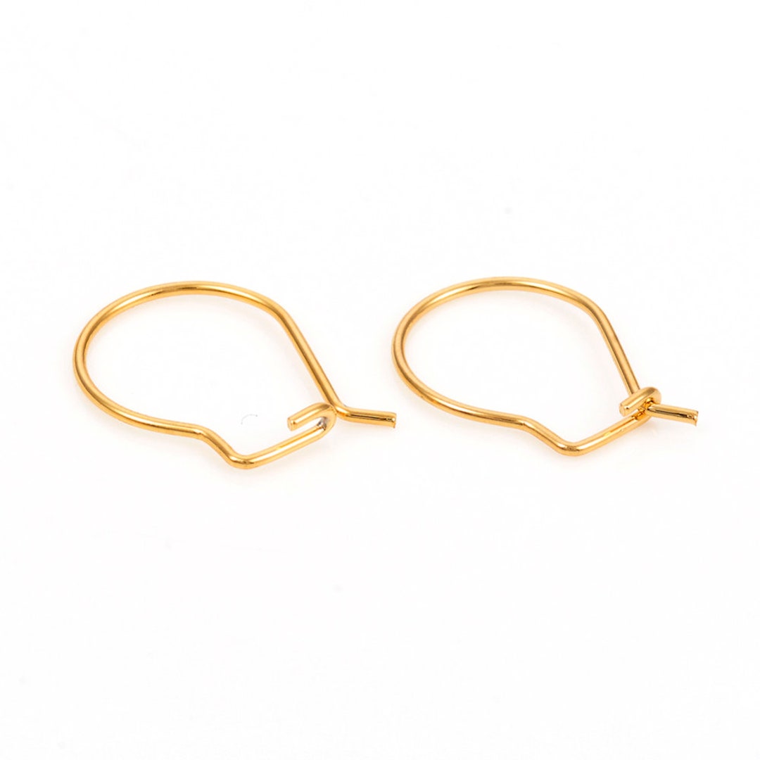 Surgical Stainless Steel Kidney Wires, Golden Color, Round Ear Wires ...