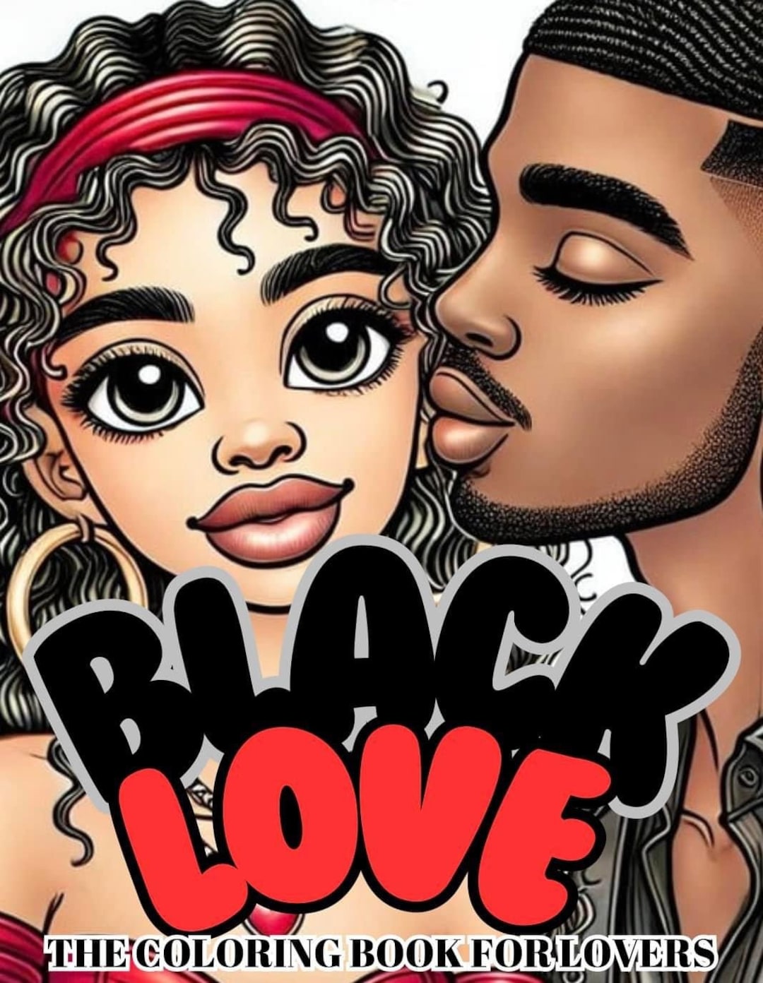 Embrace Black Love: Digital Art Adult Coloring Book | Printable Pages ...