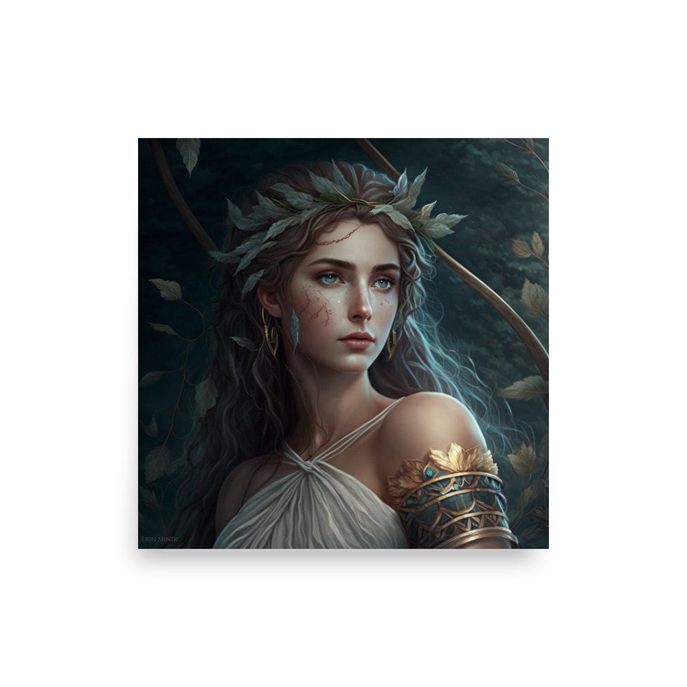 Artemis - Forest Beauty | Goddess Art | Digital Art | AI Art Print ...