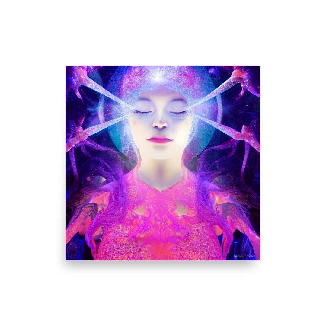 The Creatrix Divine Feminine Art Digital Art AI Art Print Home Decor ...