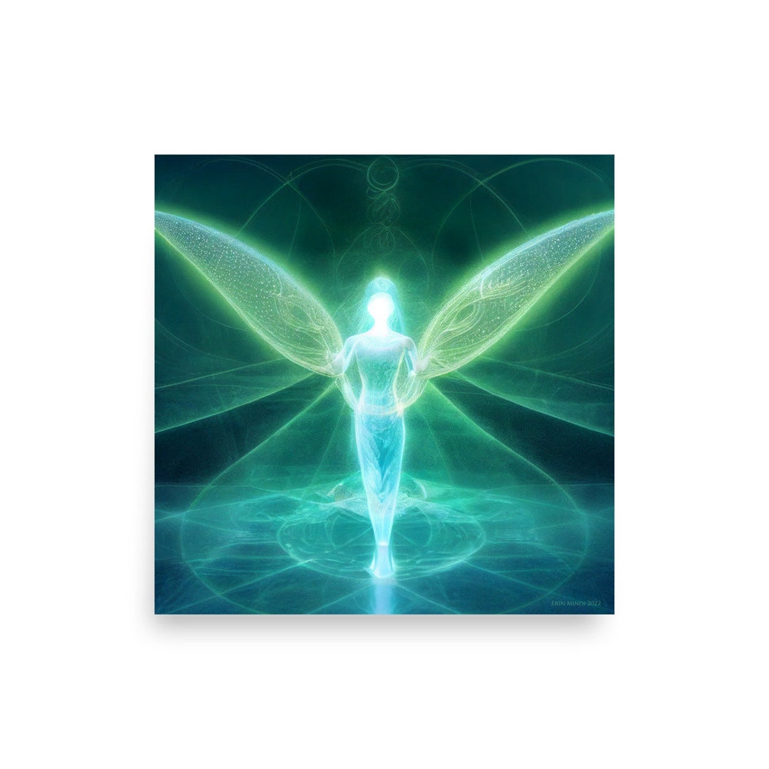 The Divine Healer Divine Feminine Art Digital Art AI Art Print Home ...