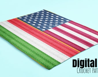 American Flag Graph - Etsy