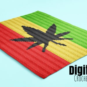 Crochet Pattern Graphghan C2C Corner to Corner Graph Marijuana - Etsy