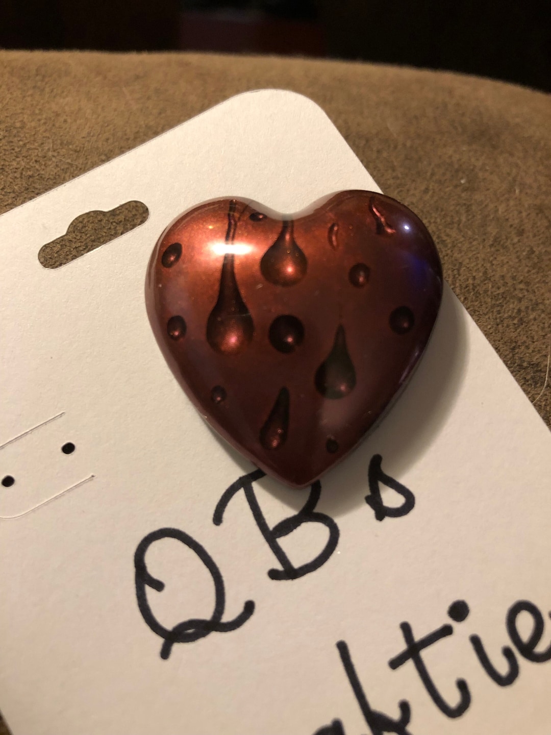 Resin Heart Tack Pins - Etsy