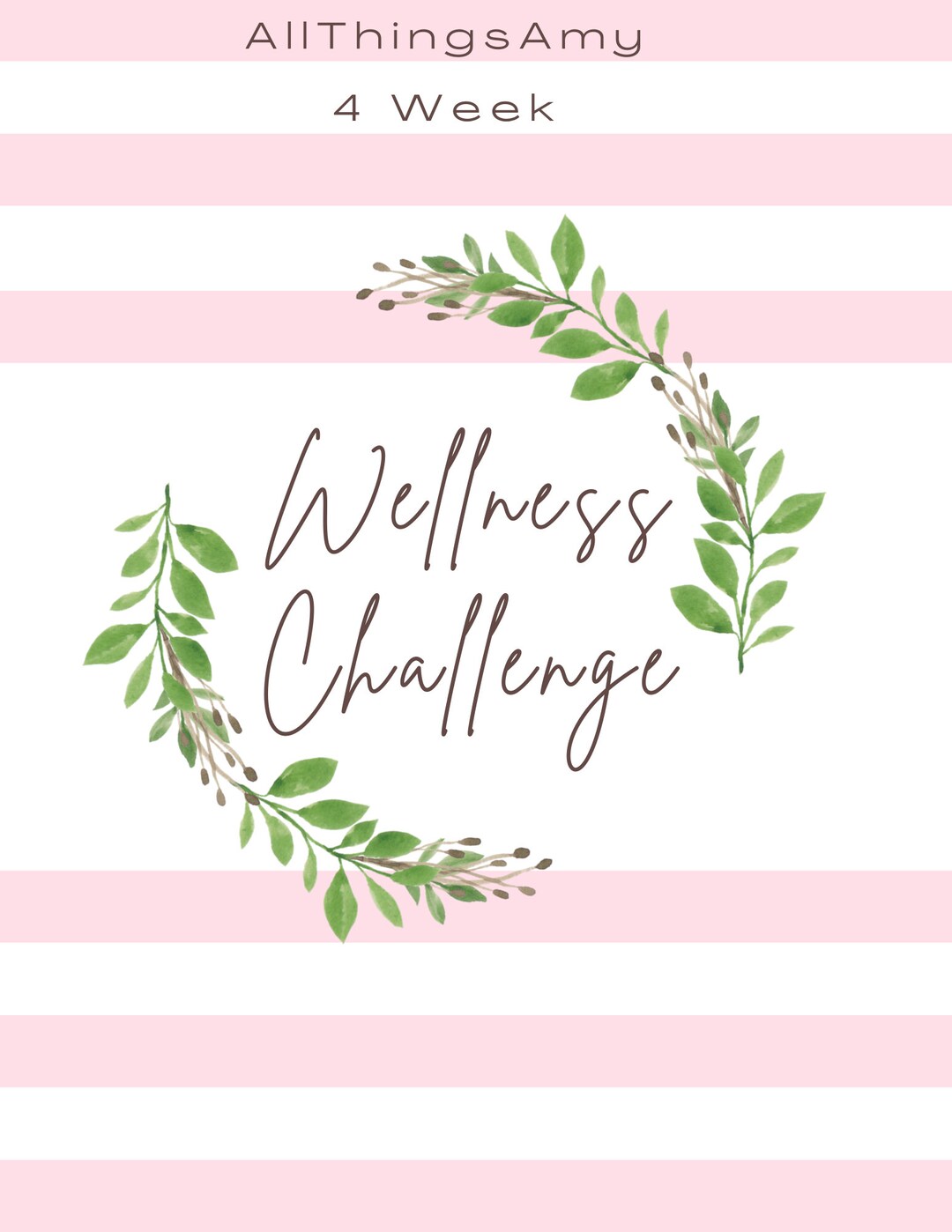 4-week Health & Wellness Challenge - Etsy