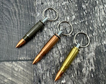 7.62x39 Kalashnikov Ammo Cartridge Keychain Original FMJ Bullet Cooper ...