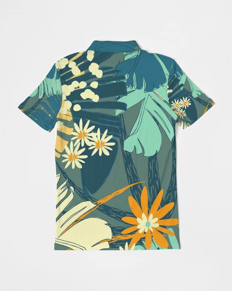 Men's Jungle Print Polo Shirt Jungle Print Golf Shirt - Etsy