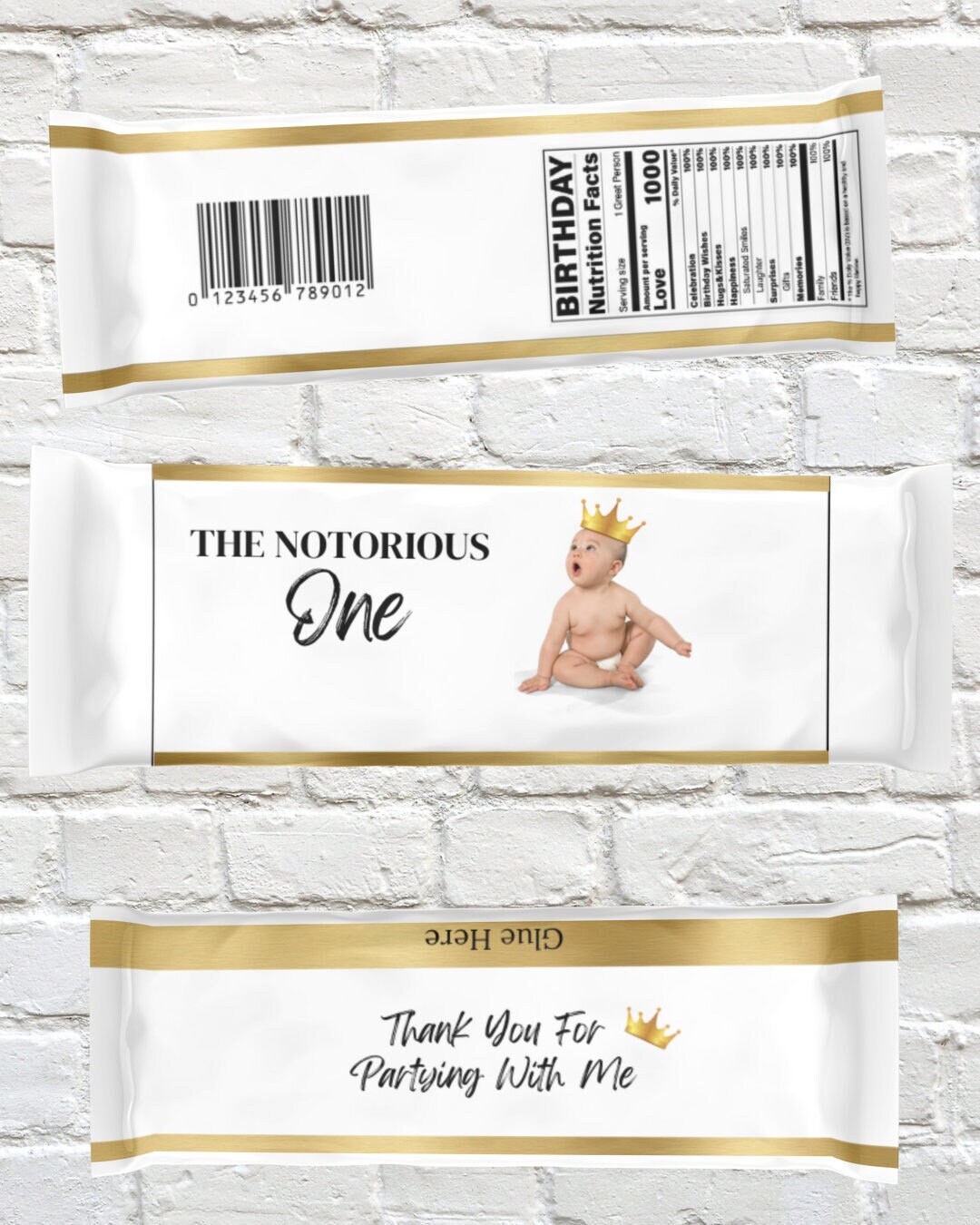 Notorious One the Big One Chocolate Bar Wrapper PRINTABLE First ...