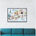 New York City Map Art Print: Hand-lettered Watercolor (digital Download ...