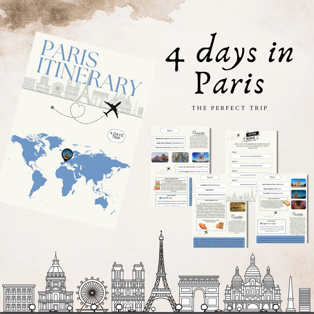 Ultimate Paris Travel Guide 4 Days in Paris Travel Tips Travel Plan ...